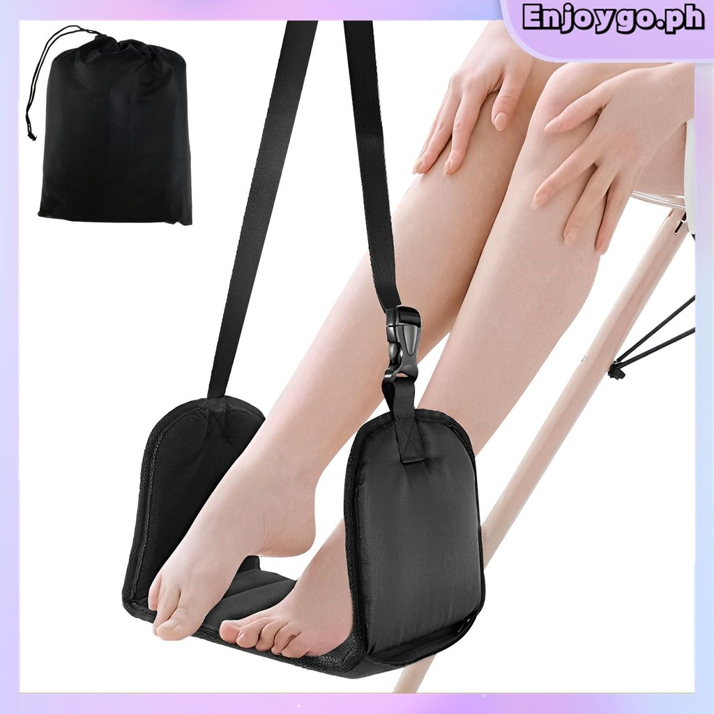 Airplane Footrest Adjustable Hanging Footrest Hammock Portable Foldable ...