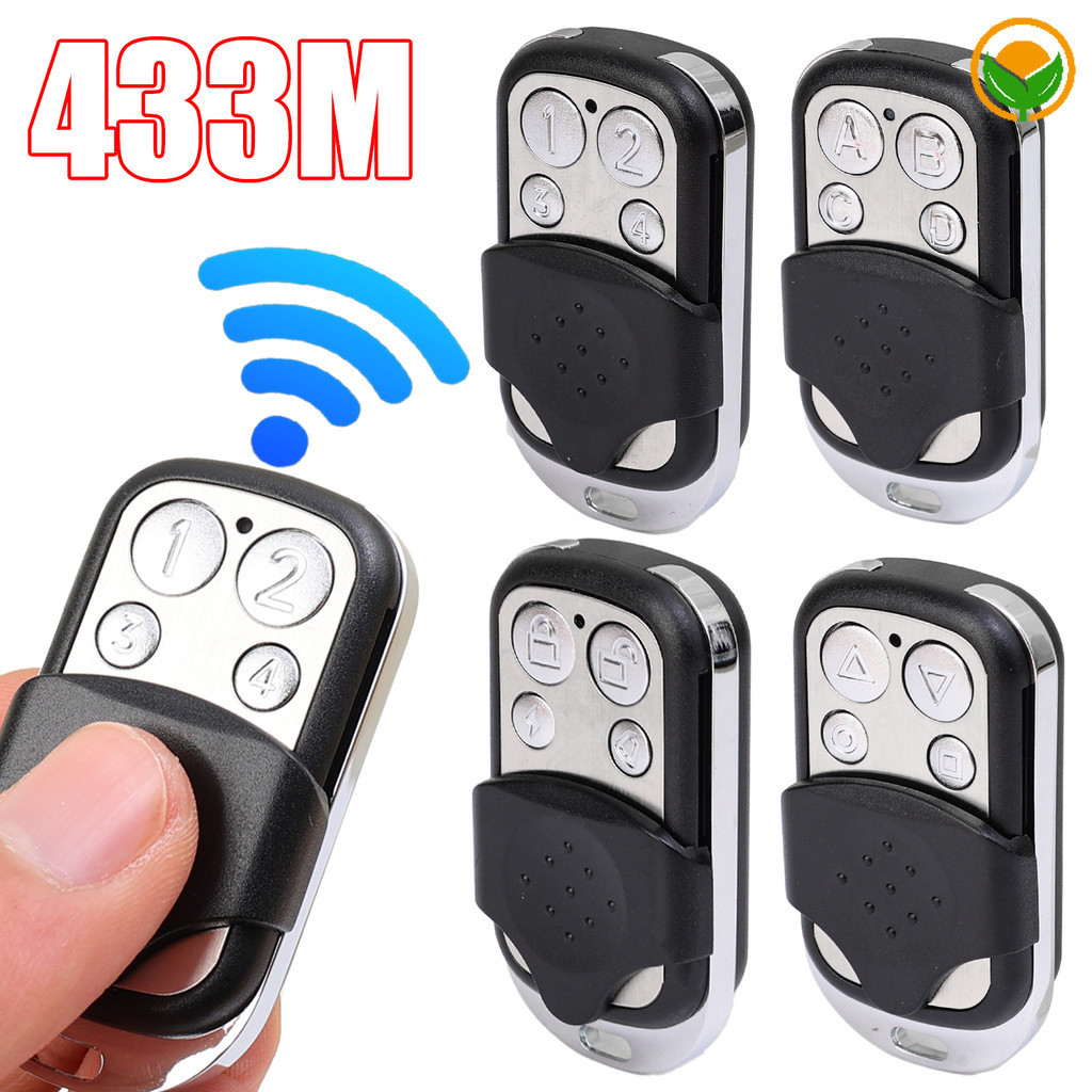 Universal 4 Buttons Gate Garage Door Cloning Remote-control Gadget - 433MHz Duplicator Key ...