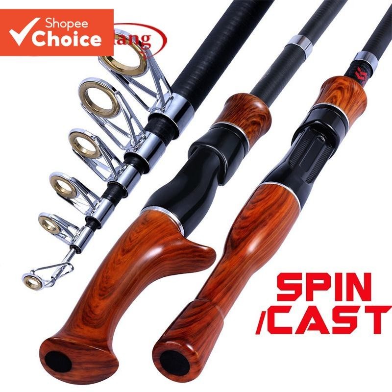Sougayilang Telescopic 1.6M Spinning Casting Fishing Rod Portable ...