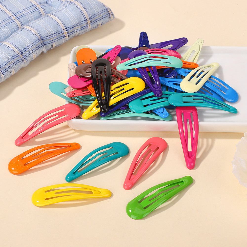 50Pcs/Set 2 Inch BB Clips Snap Hair Clips No Slip Metal Hair Clip Y2K ...