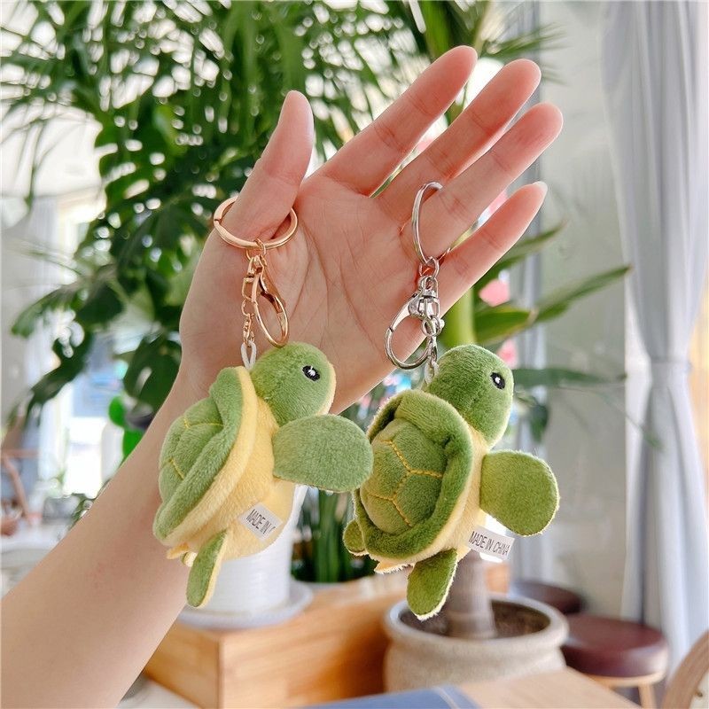 Little Turtle Doll Pendant Cute Sea Turtle Plush Toy Keychain Gift ...