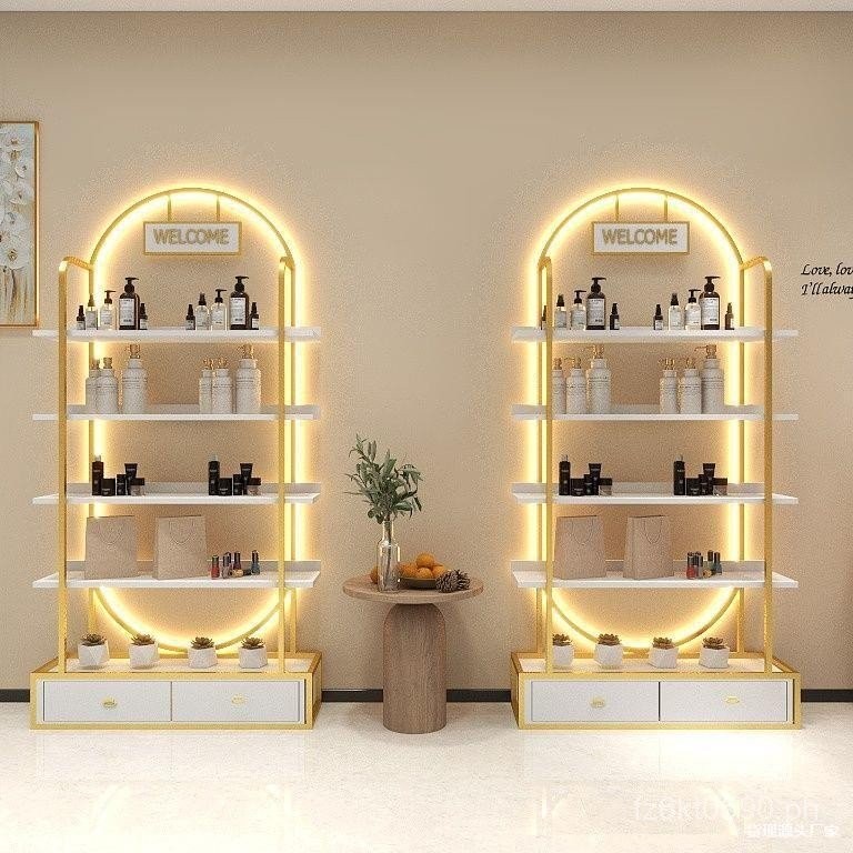 Cosmetic Display Cabinet Beauty Salon Display Rack Product Cabinet Nail ...