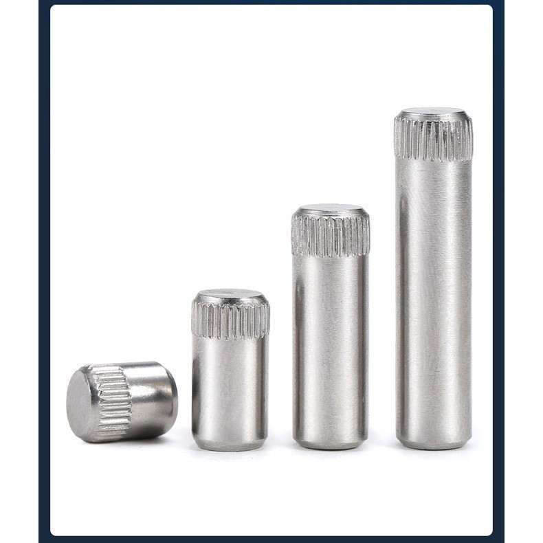 M4 M5 M6 M8 Sus304 Steel Knurled Cylindrical Pin Nail Shaft Pin Hinge ...