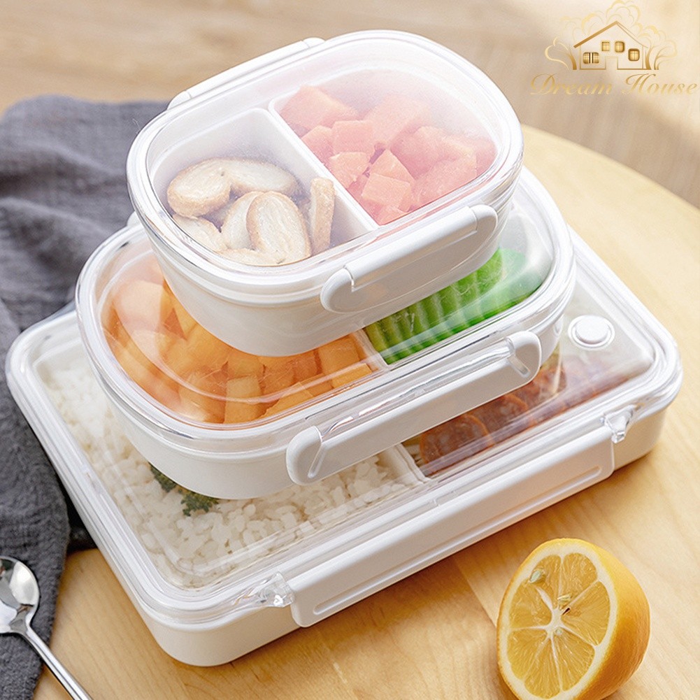 Compartment Lunch Box Keep Fresh Bento Box Salad Fruit Box Microwave ...
