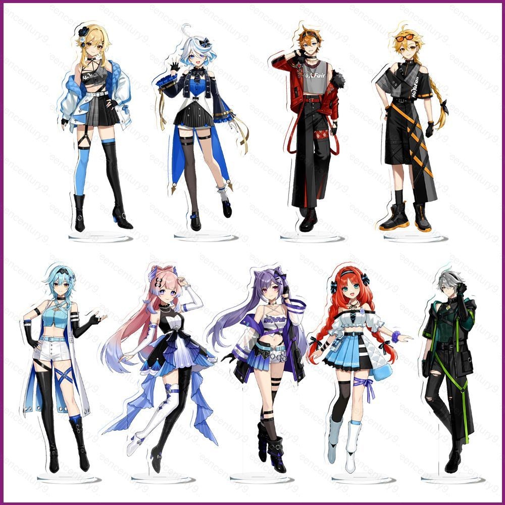gre9 Genshin Impact Aether Lumine Paimon Keqing Acrylic Stands Plate ...