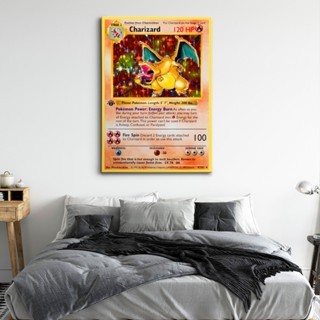 Famous Art Charizard 1st Edition Pokemon Trading Card Game Character ...
