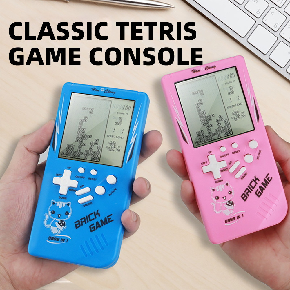 Tetris Game Console Kids Thinking Training Toys Classic Handheld Game ...