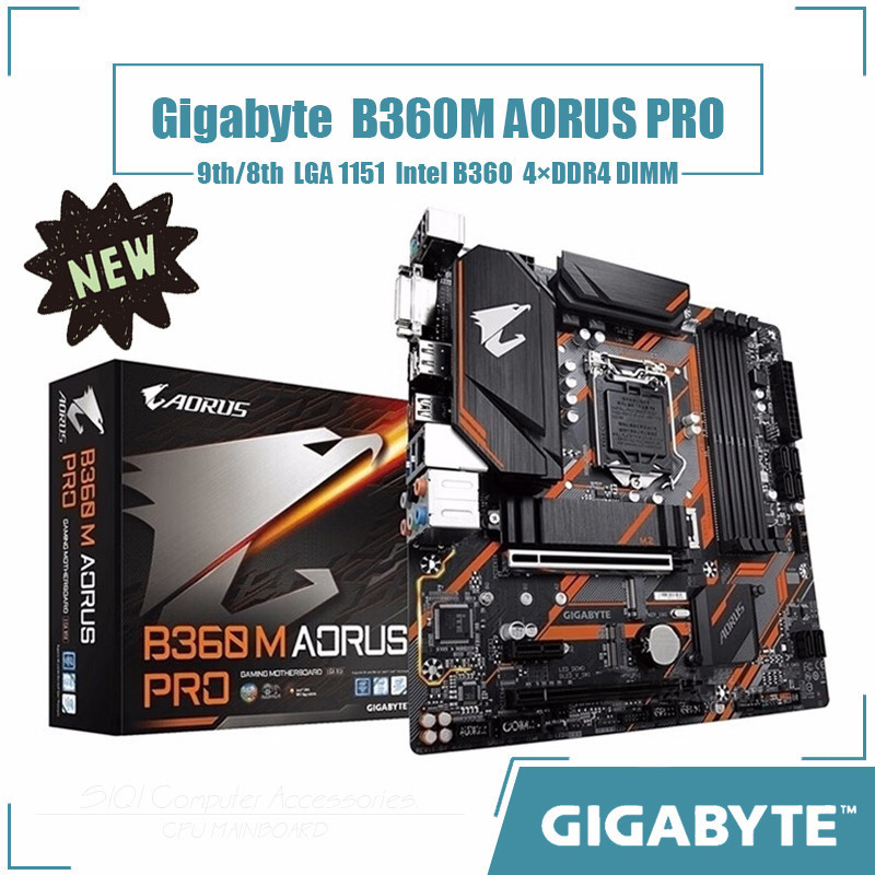 [NEW] Gigabyte B360M AORUS PRO Motherboard 4×DDR4 DIMM LGA 1151 Intel ...