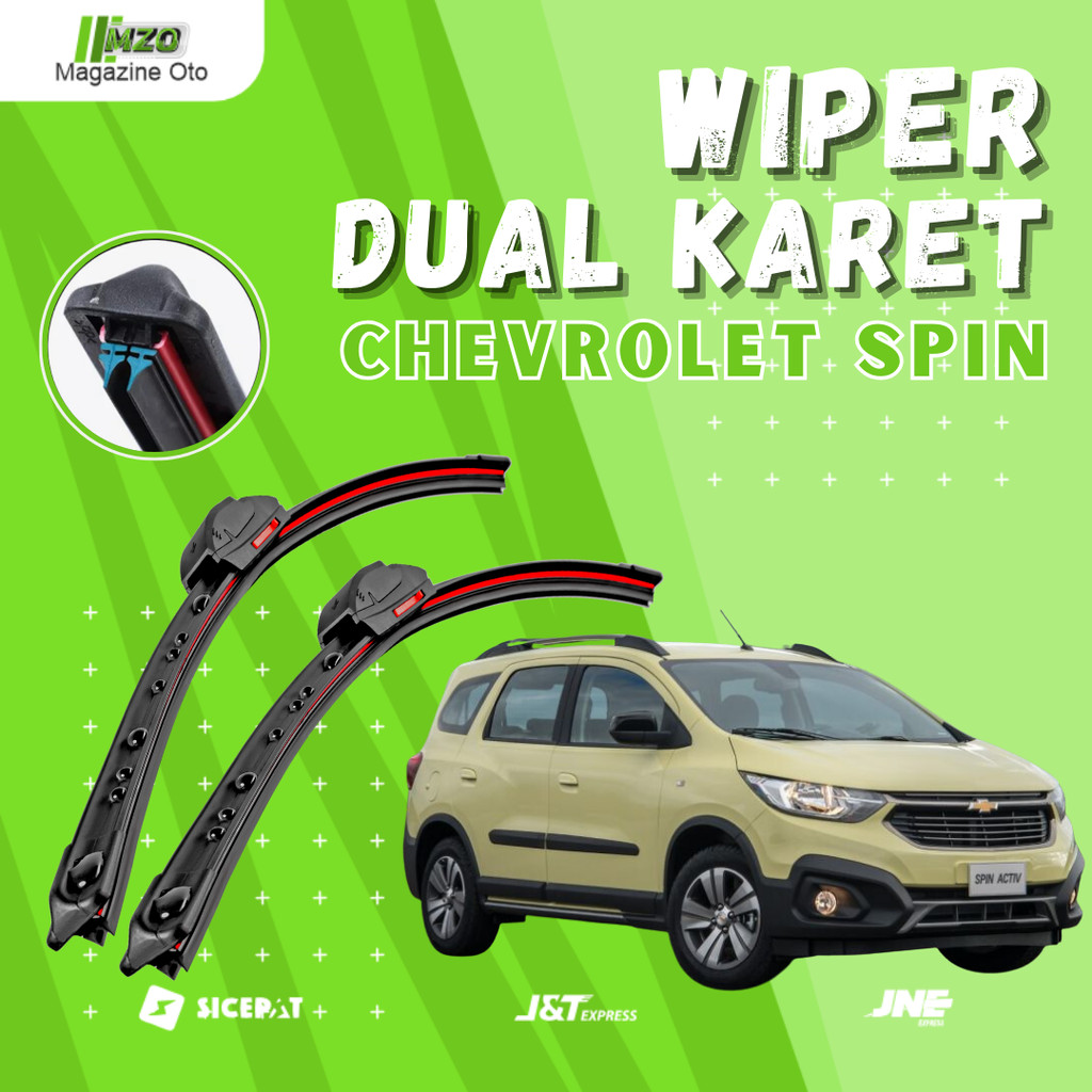 1 Set (2 PCS) Dual Blade Wiper - Chevrolet Spin - 2 Layer Frameless ...