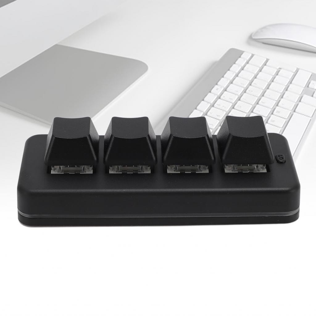4 Key Keypad Macro Programmable Mechanical Keyboard for Tablets ...