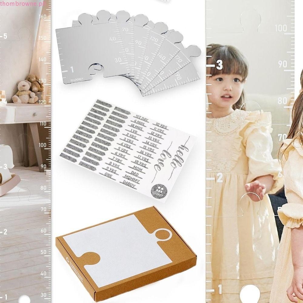THOMBROWNE Puzzle Mirror Growth Chart, Foldable Shatterproof Kid ...