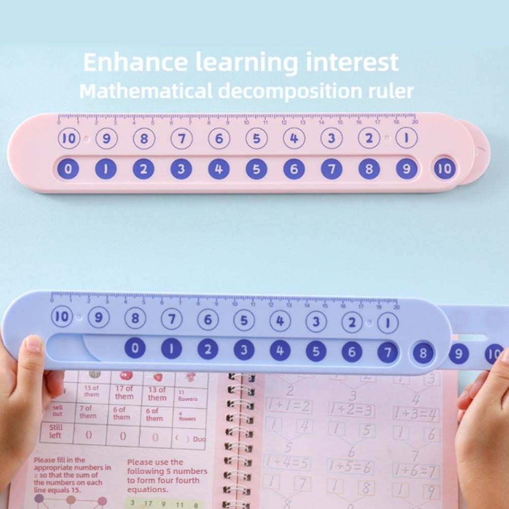 Slide Ruler For Mathematics Kids Digital Decomposition Ruler Double ...