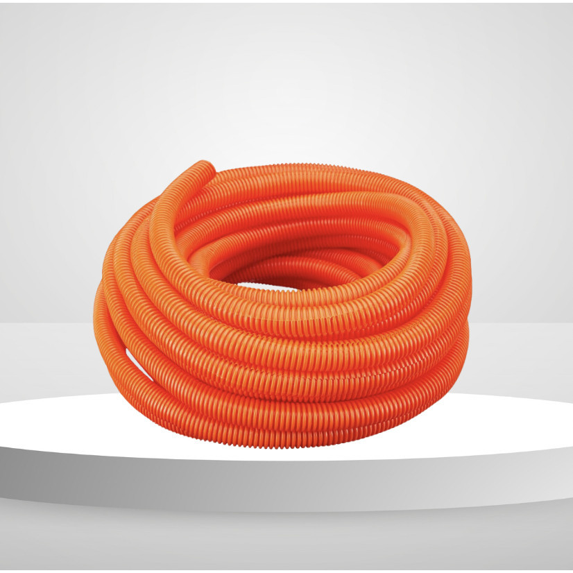 CORRUGATED PVC FLEXIBLE CONDUIT HOSE ORANGE | Shopee Philippines