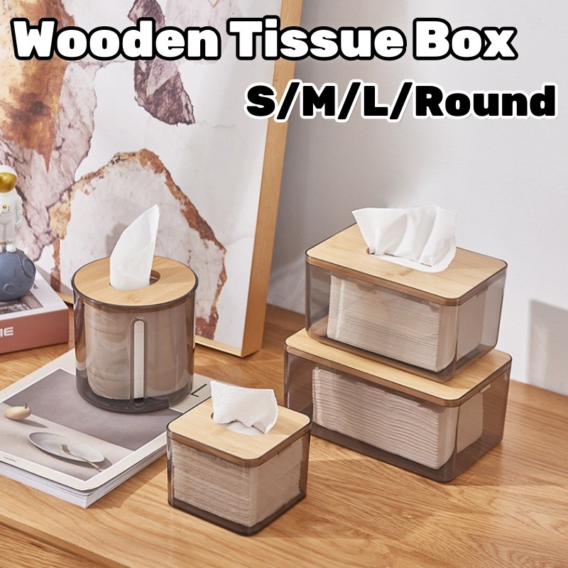 Nordic Wood Tissue Box With Cover Minimalist Wooden Tissue Holder ...