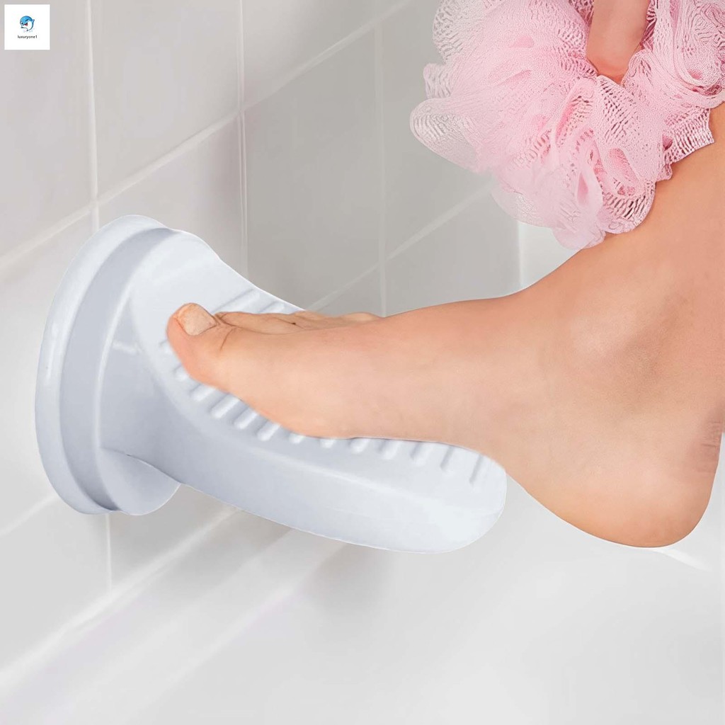 Plastic Shower Foot Rest Portable Bathtub Stool Step Aid Grip Holder ...