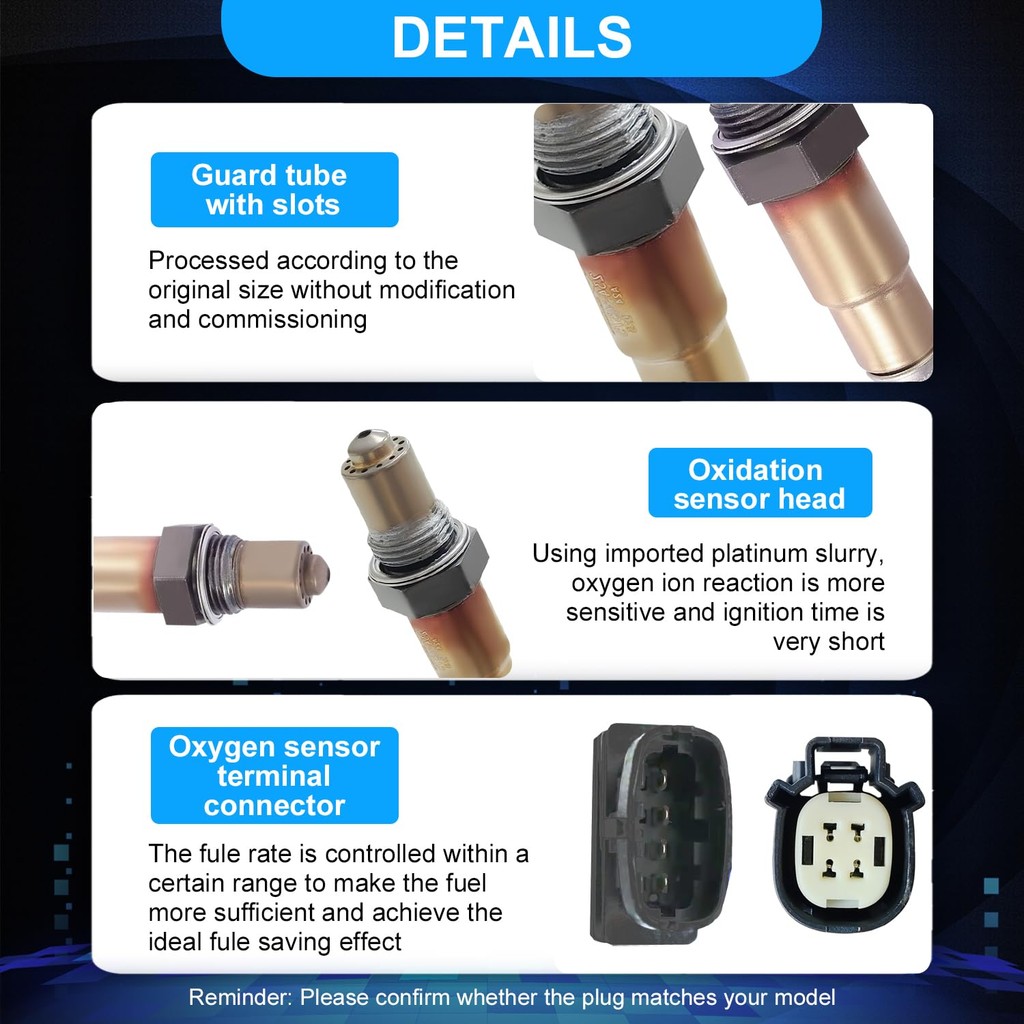 Upstream Downstream Oxygen O2 Sensor Compatible with 2012-2018 Ford ...