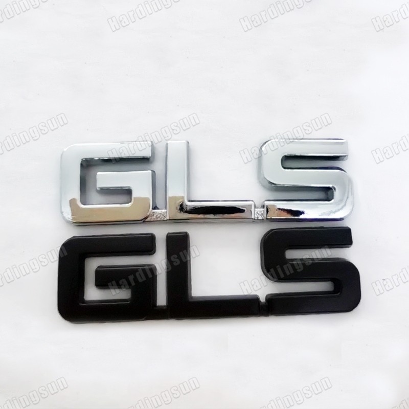 1 x Metal Chrome Black GLS Letter Logo Car Auto Rear Emblem Badge ...