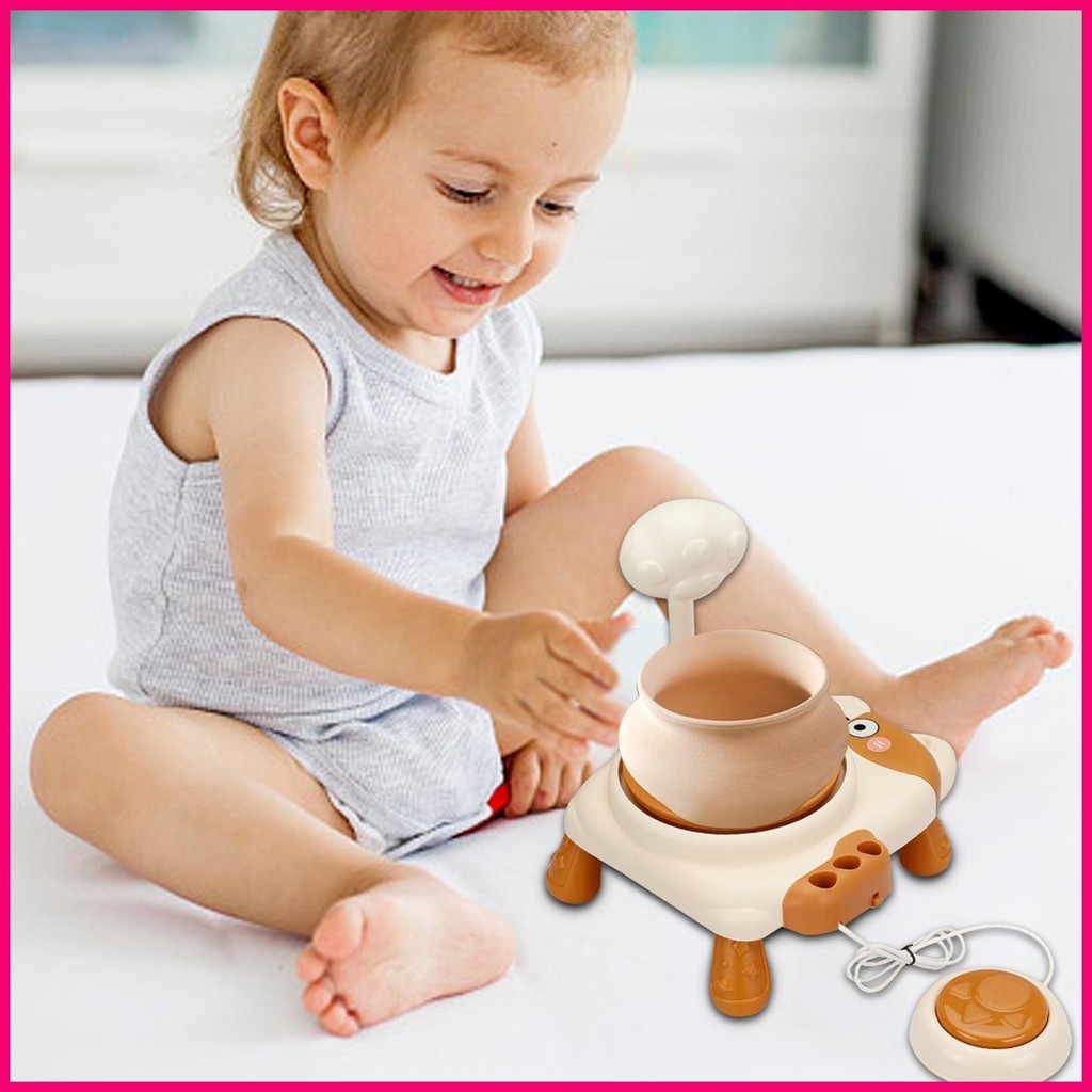 Mini Pottery Wheel Machine Foot Pedal Ceramic Wheel Forming Machine ...
