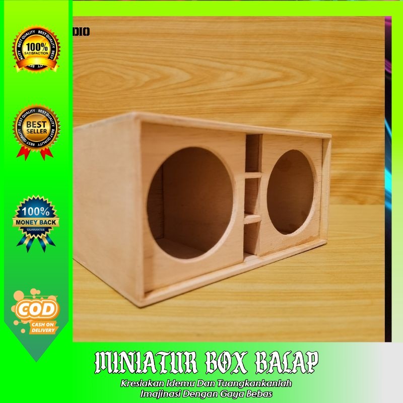 MINISCOOP DOUBLE 4 INCH SPEAKER BOX MINIATURE AUDIO BOX | Shopee ...