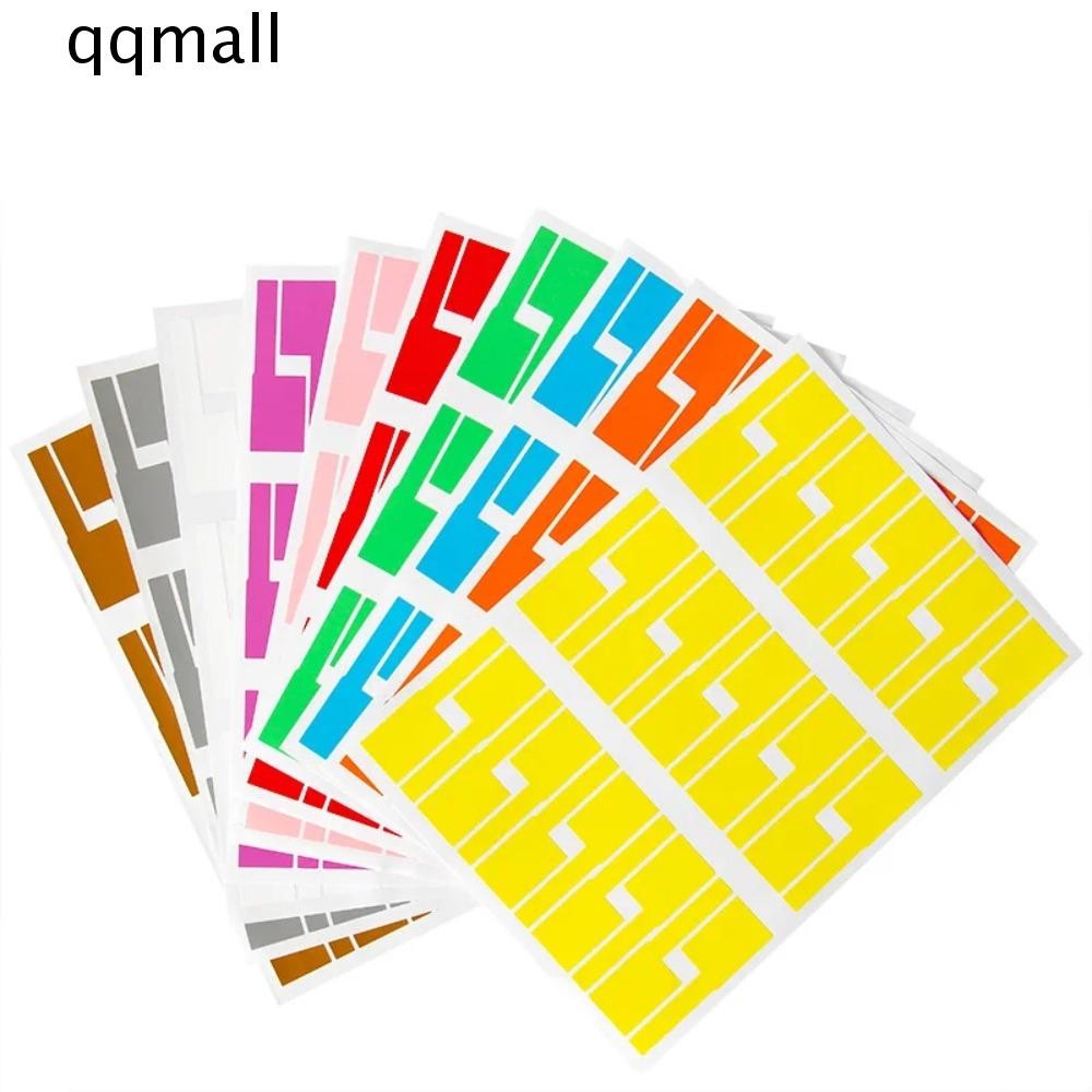 QQMALL A4 Self-Adhesive Label Cable Tags, Cord Tags Cable Label ...