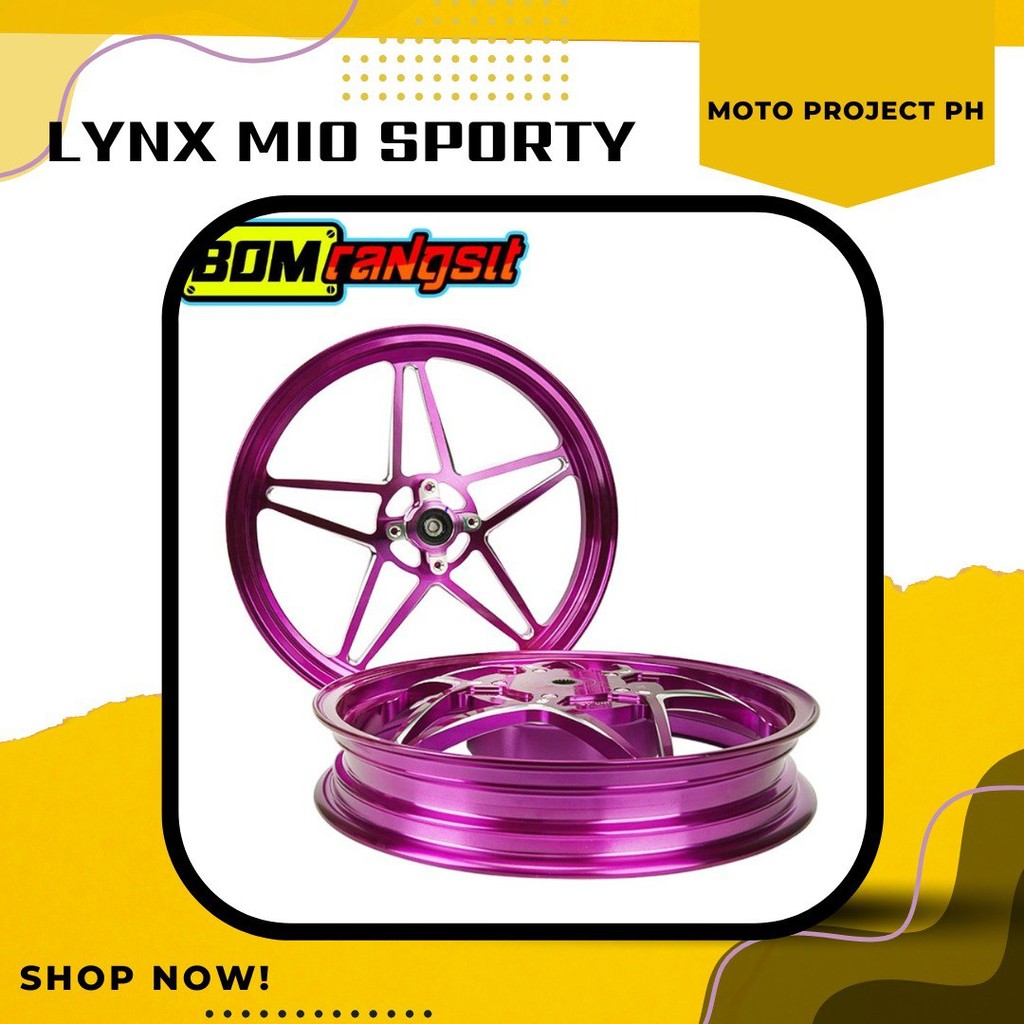 Bom Rangsit bom x Mags 5 lynx star design mio sporty / soulty | Shopee ...