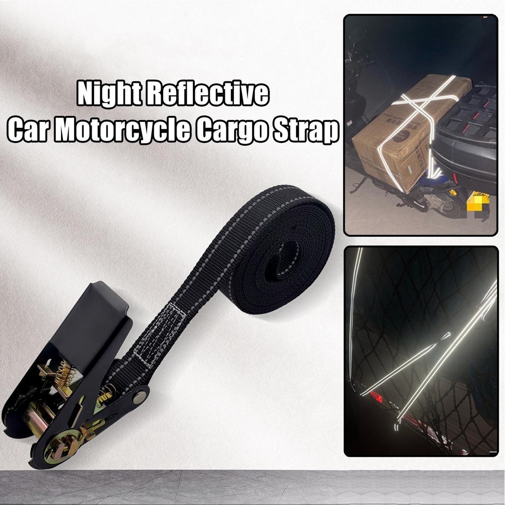 Reflective Cargo Strap Ratchet Car Tie Down Straps Car Tie Down With ...