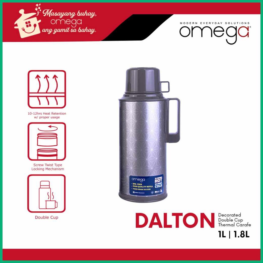Omega_Ab@Houseware D)1000ml/1800ml}C)Decorated}S)Double}g)Cup}kx)Thermal}zG*Carafe | Shopee ...