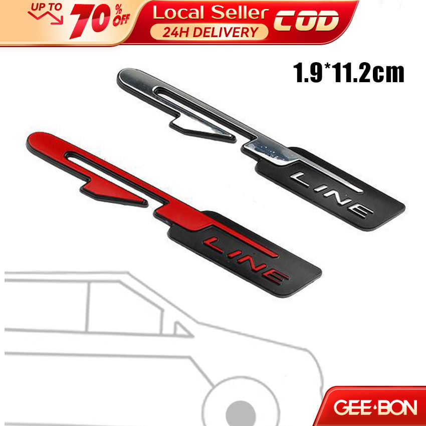 GEEBON 3D Car Sticker Gt Line Emblem For Kia Rear Trunk Fender | Shopee ...