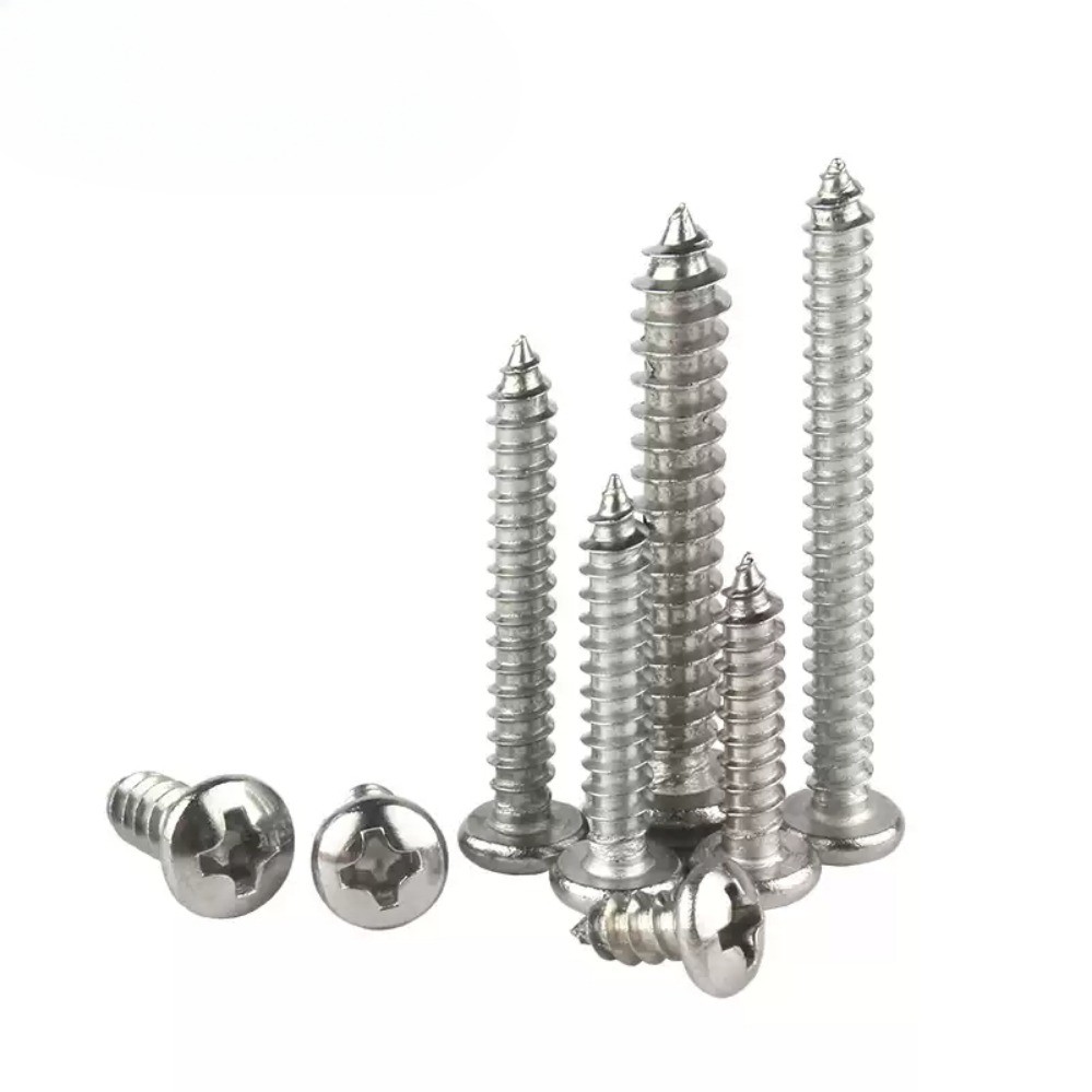 Metal Screw SS304 / Pan Head Self Tapping Screw /Round Head Self ...