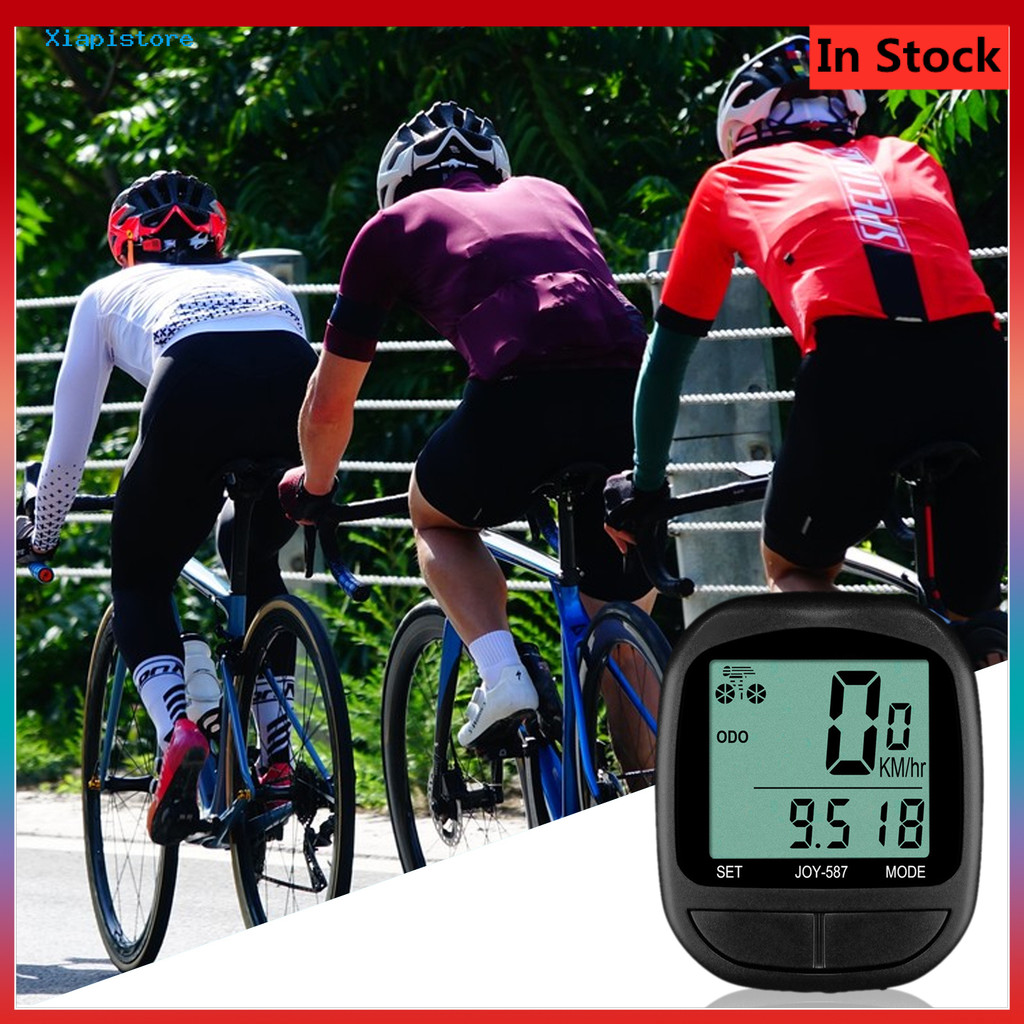 XPS Wireless Bicycle Speedometer Bike Computer with LCD Display ...