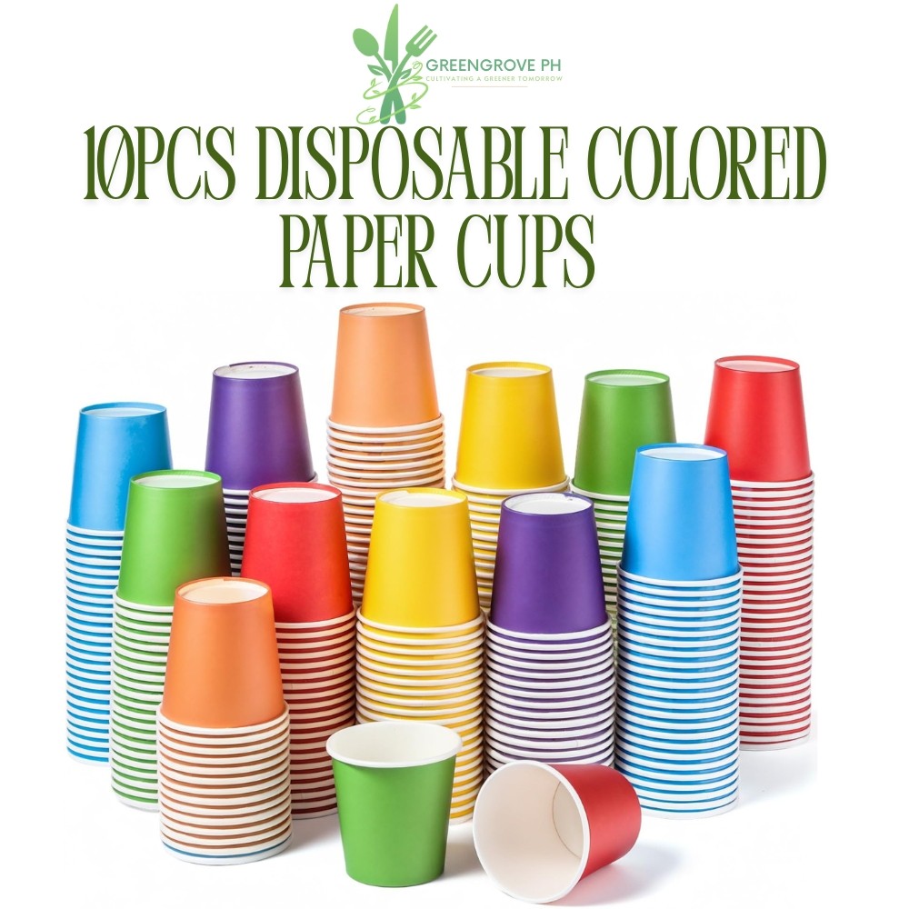 50PCS 7oz/8oz Disposable Colorful Paper Cups – Party Cups for Birthday ...
