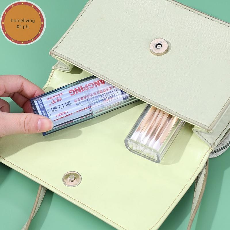 homeliving01 Portable Transparent Mini Storage Box Travel Toothpick ...