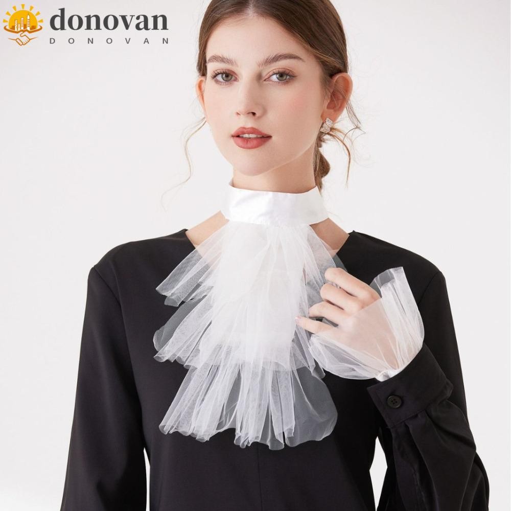 DONOVAN Renaissance Collar, Detachable Vintage Elizabethan Neck Ruff ...