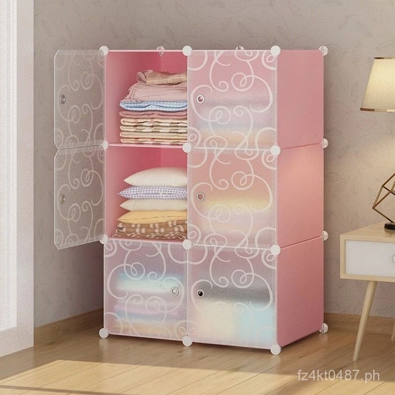 Modern Minimalist Assembled Wardrobe Plastic Cloth Cabinet Storage ...