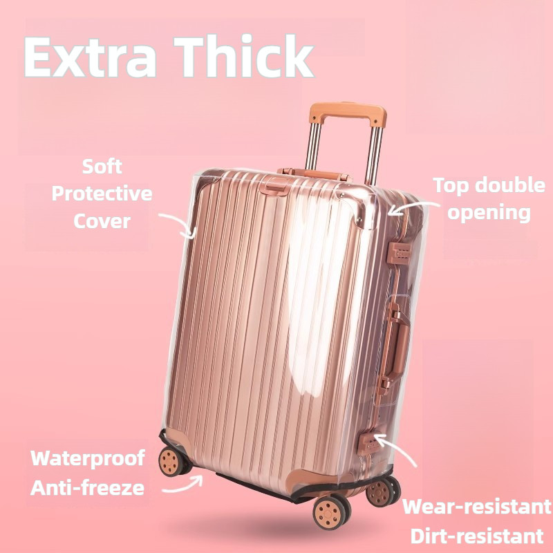 Luggage Protective Cover PVC Travel Luggage Protector Trolley Case ...
