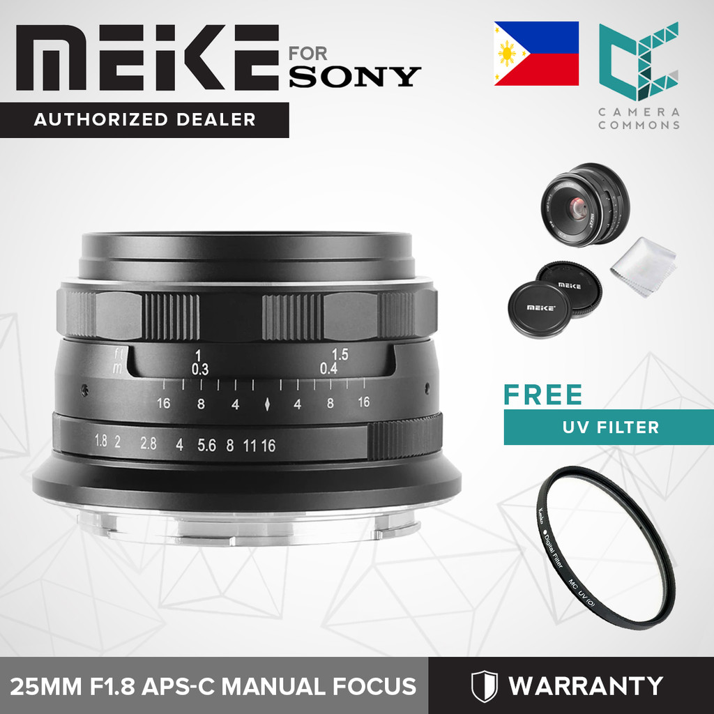 MEIKE 25mm f1.8 Wide Angle Manual Lens for Sony E Mount Mirrorless ...