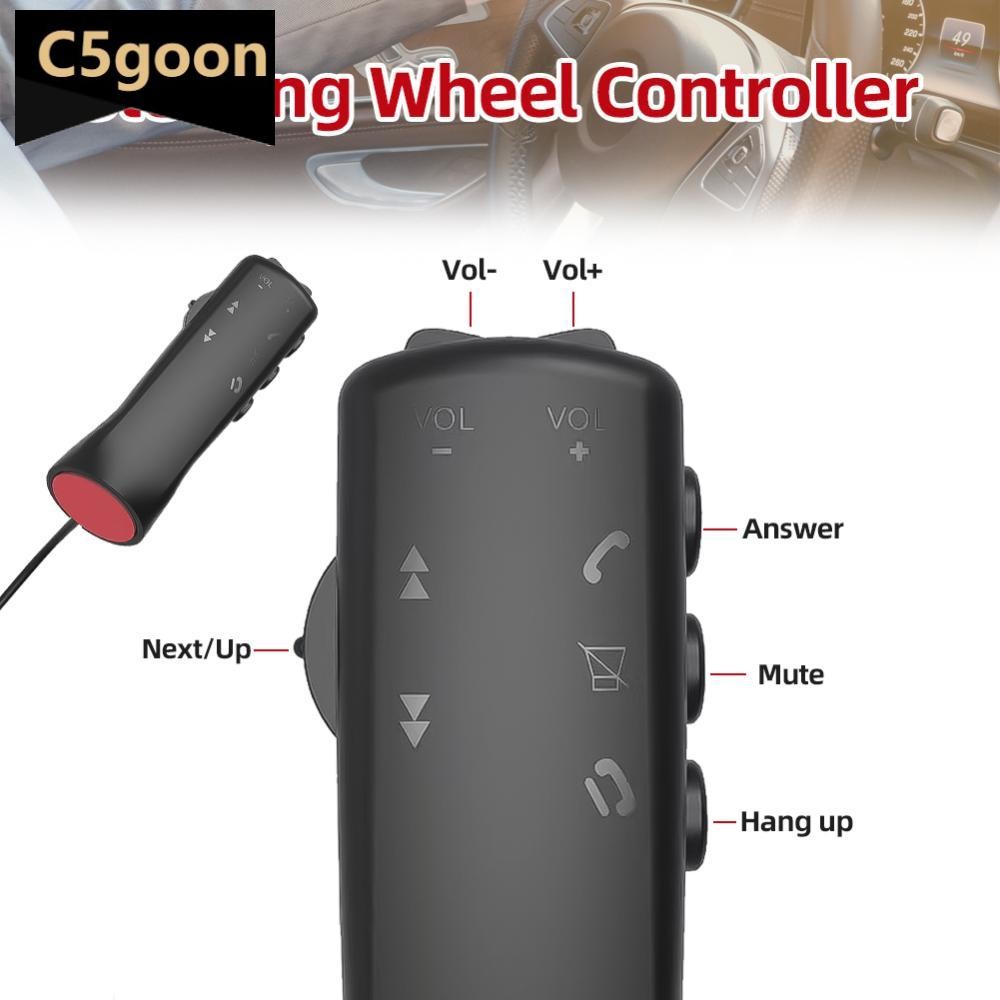 C5GOON Car Steering Wheel Button Remote Controller Car Radio GPS Navigation DVD 2 Din Android ...
