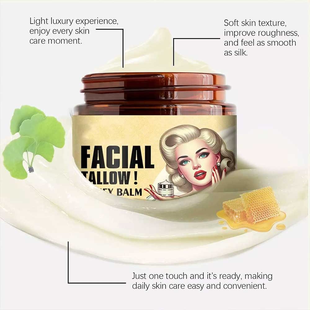 Facial Tallow Honey Balm Beef Tallow Cream Moisturising Balm Tallow ...