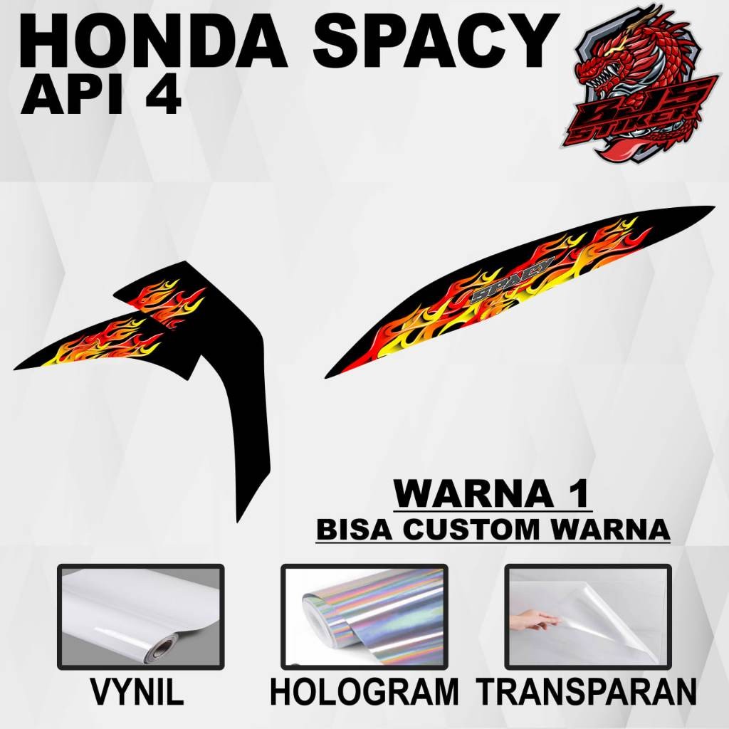 MESIN Honda Spacy api 4 api 4 api 4 striping sticker (CONTAINS A ...