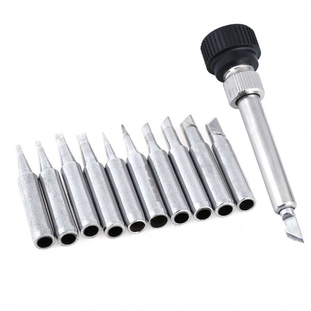 Complete Package of 11pcs Soldering Iron Tips for 936 937 852D ...