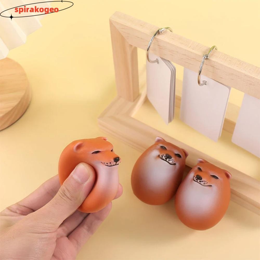 SPIRAKOGEO Squishy Fidget Toy, Realistic Shape Shibako Dog Egg Dog Egg ...