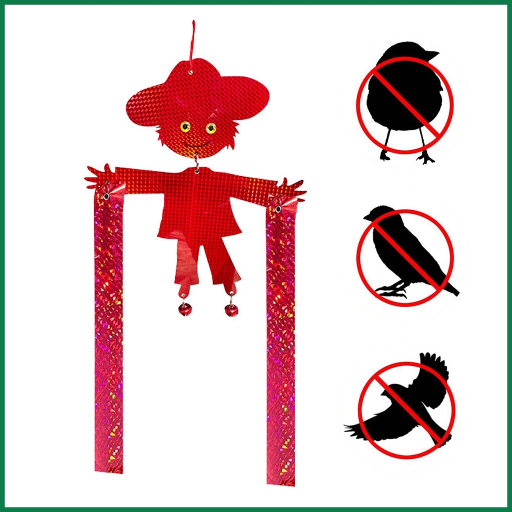 Bird Scare Device Scarecrow Hang Reflector Board With Bell Design ...