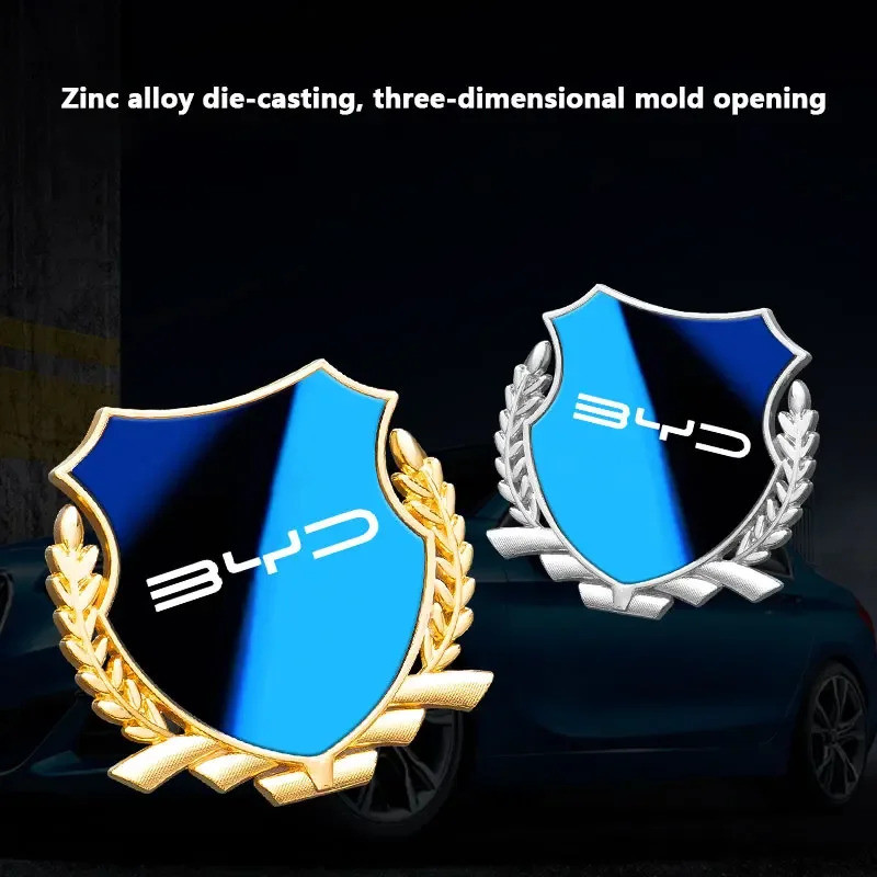 3D Metal Car Trunk Window Side Emblem Badge Decal Sticker For BYD Song ...