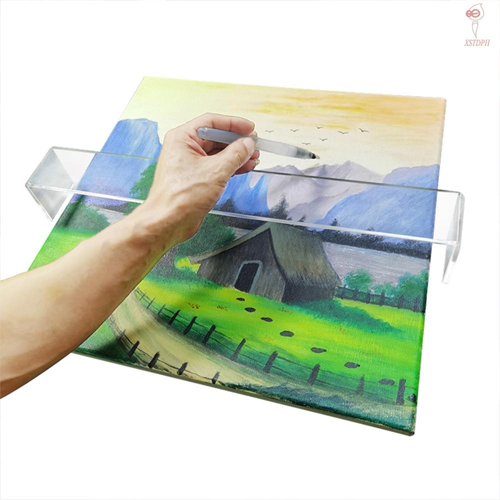 Artist Leaning Bridge 17.3inches Clear Hand and Wrist Rest Foot Rack ...