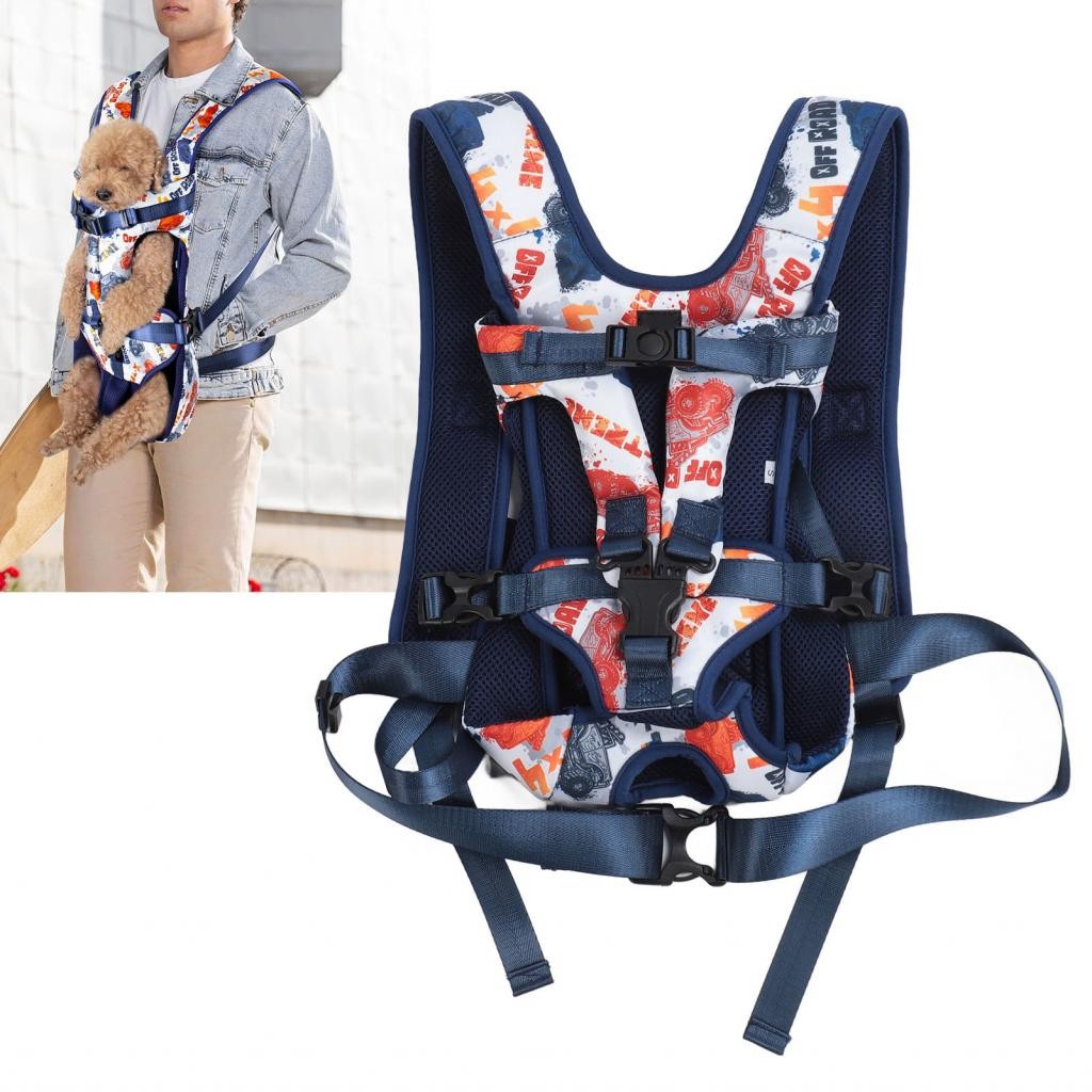 Bacony Dog Backpack Carrier Legs Out Easy Fit Travel Adjustable Pet ...