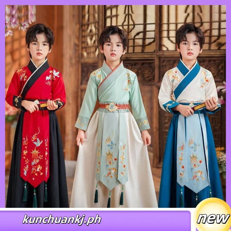 Children's Hanfu, boys' Tang suit, Chinese school uniform, Chinese ...