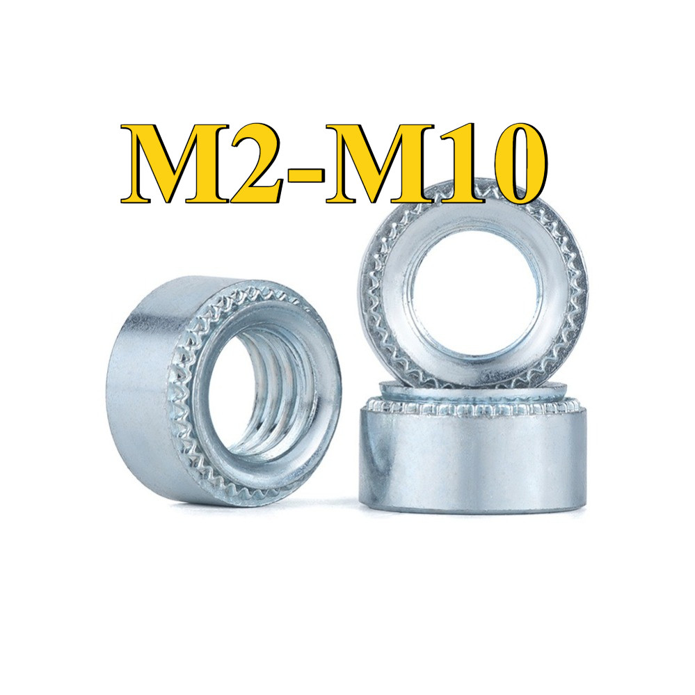 Nut M2/M2.5/M3/M4/M5/M6/M8/M10 Galvanized CLS Press Rivet Nut Sheet Metal Rivet Parts Pressure ...