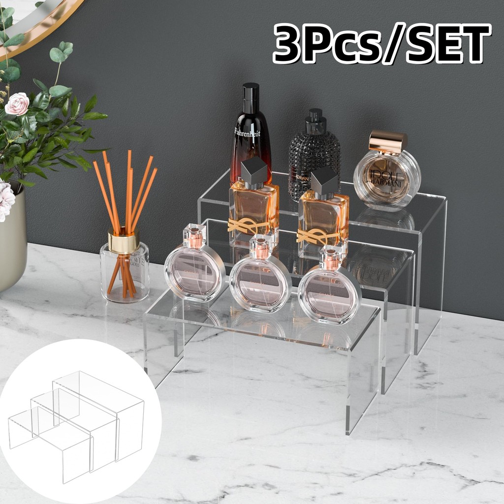 3PCS Acrylic Display Stand Display Stand Clear Acrylic Stand Rack ...