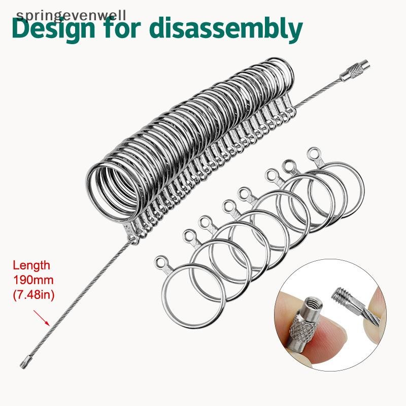 SEW Metal Ring Gauges Sizer Meter Hand Loop Jewellery Measuring Ring ...