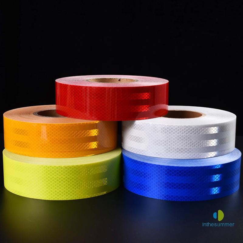 ITHT> High Intensity Reflective Adhesive Tape 5cm*10m Diamond Grade Red ...
